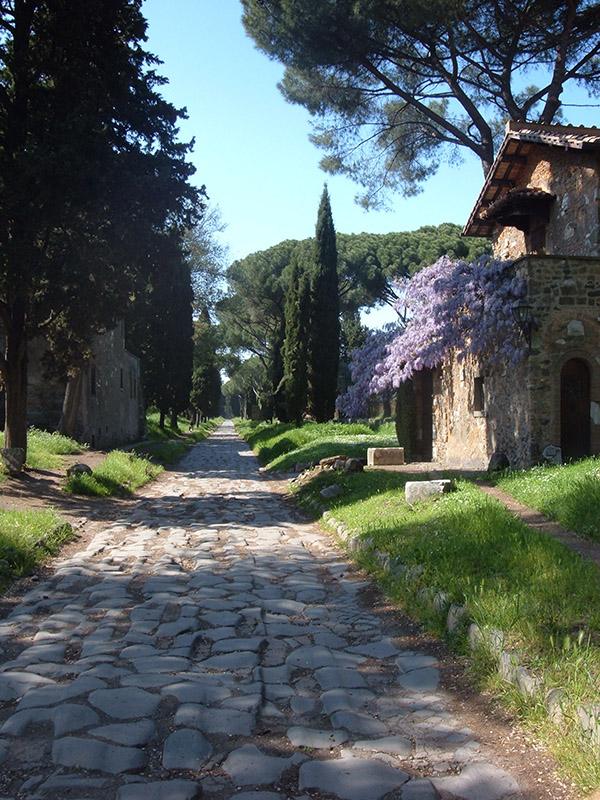 The oldest road in Rome. Via Appia