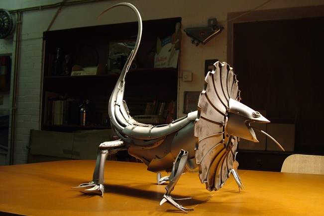 This Guy Turns Hubcaps He Finds On The Side Of The Road Into Awesome ...