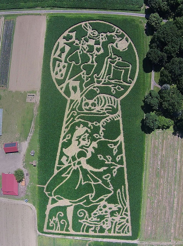 This Farm In Massachusetts Creates Awe-Inspiring Corn Mazes Every Year