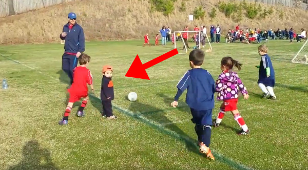Hes Watching His Older Brother Play Soccer Watch What Happens When