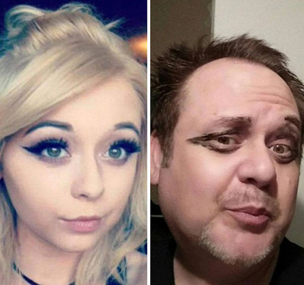 This Dad Has Been Hilariously Recreating His Daughters Selfies