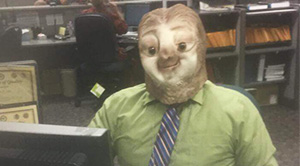 This DMV Employee Dressed Up As A Sloth On Halloween